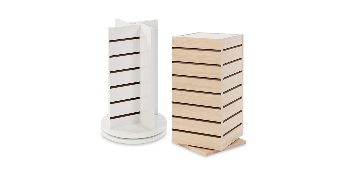 Rotating Slatwall Counter Displays – Mobico inc.